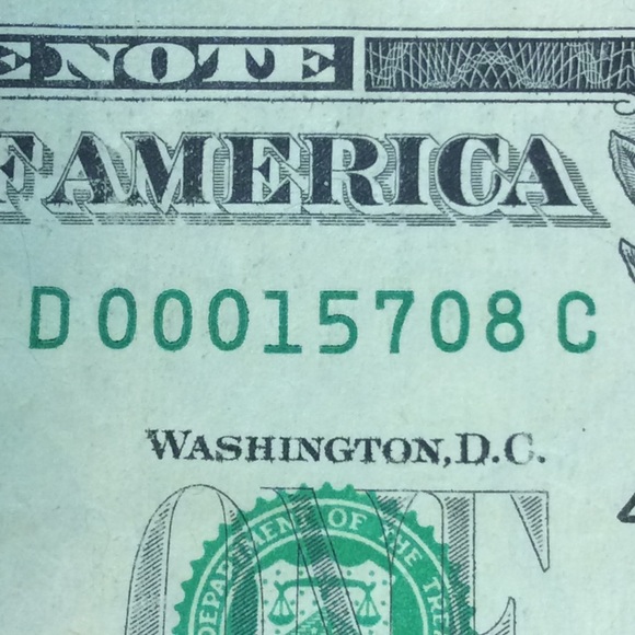 Other | Crazy Ultra Low 001 Serial Number 1 Dollar Note Almost Four ...